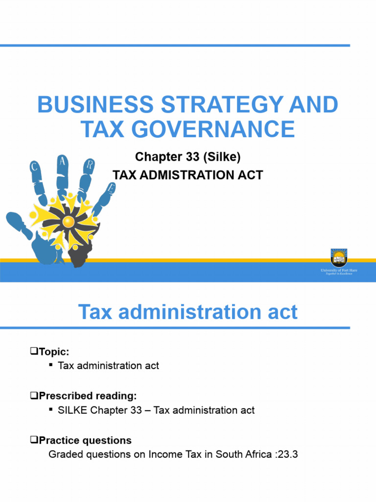 Tax Administration Act | PDF | Taxes | Taxpayer