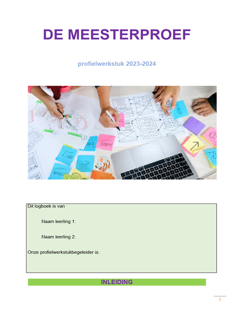 Reader Profielwerkstuk 2023 2024 | PDF