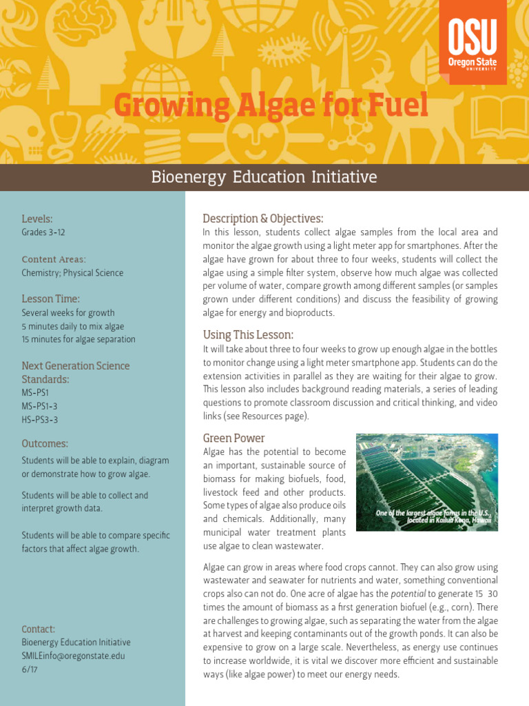 Algae Final Interactive | PDF | Algae Fuel | Biofuel