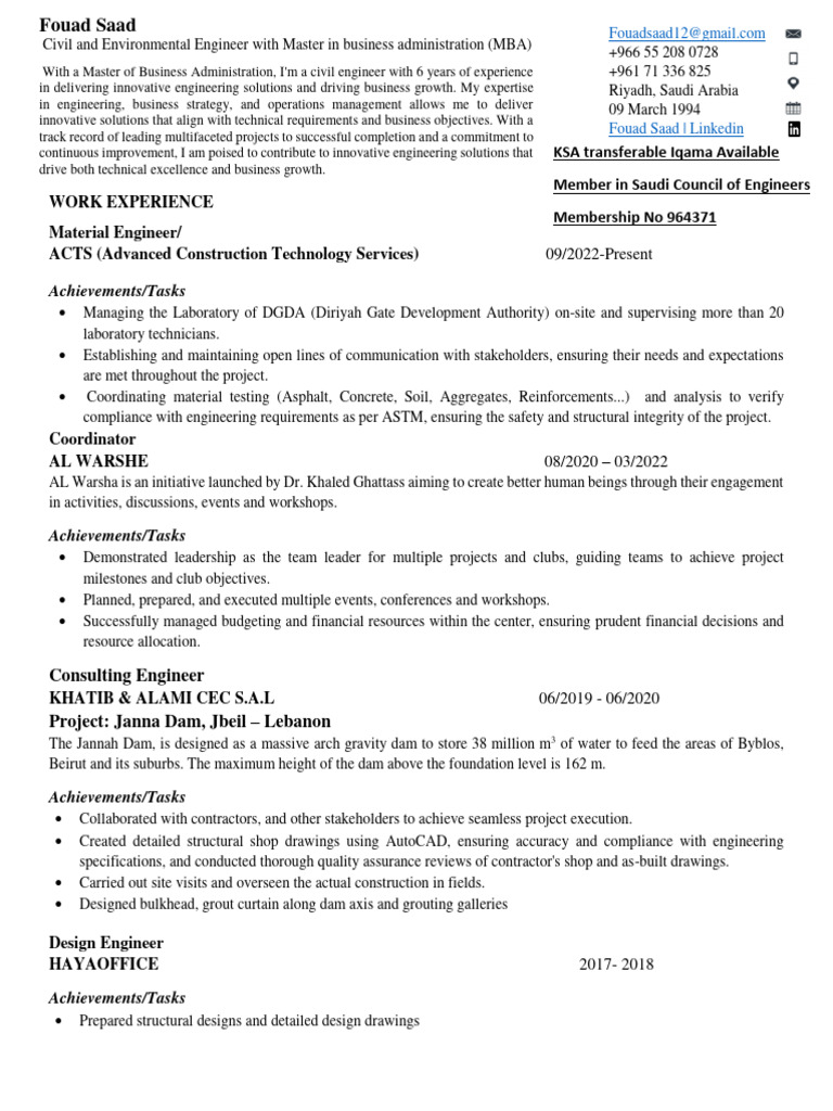 Fouad Resume | PDF