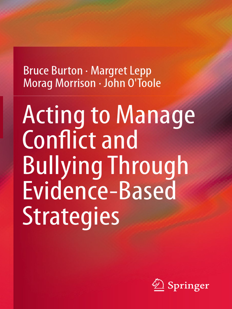 2015 Acting To Manage Conflict and Bullying Through Evidence-Based Strategies | Download Free ...