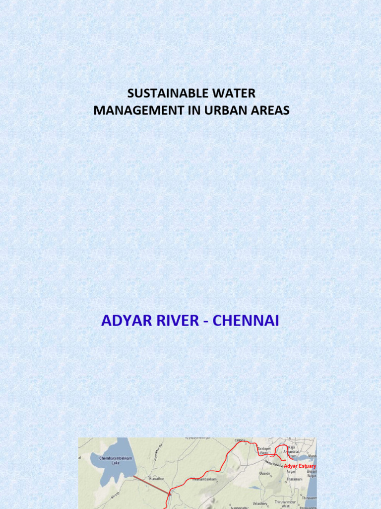 Adyar River | PDF | Storm Drain | Flood