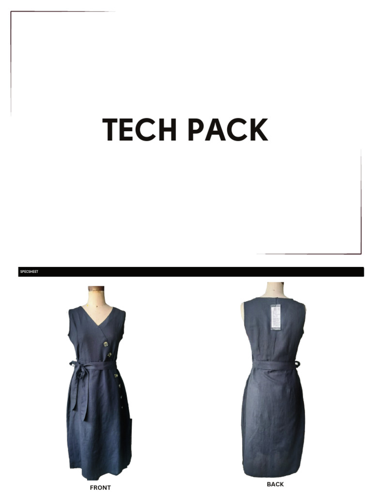 Tech Pack | Download Free PDF | Dress | Textiles