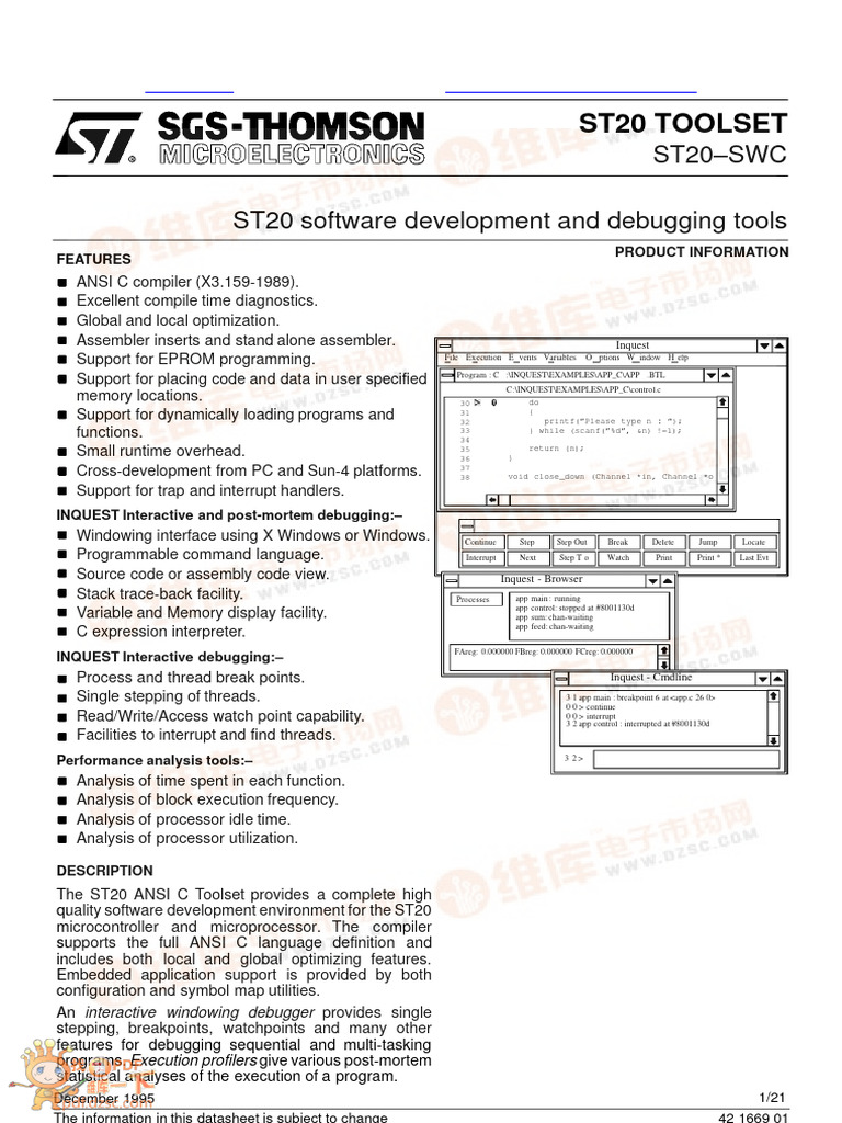 ST20 Toolset | PDF