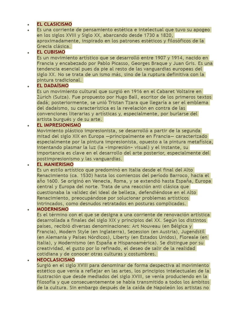 Los ISMOS | PDF | Vanguardia | Art Nouveau