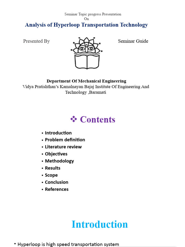 Hyperloop Transportation Technology Analysis | PDF | Hyperloop | Transport