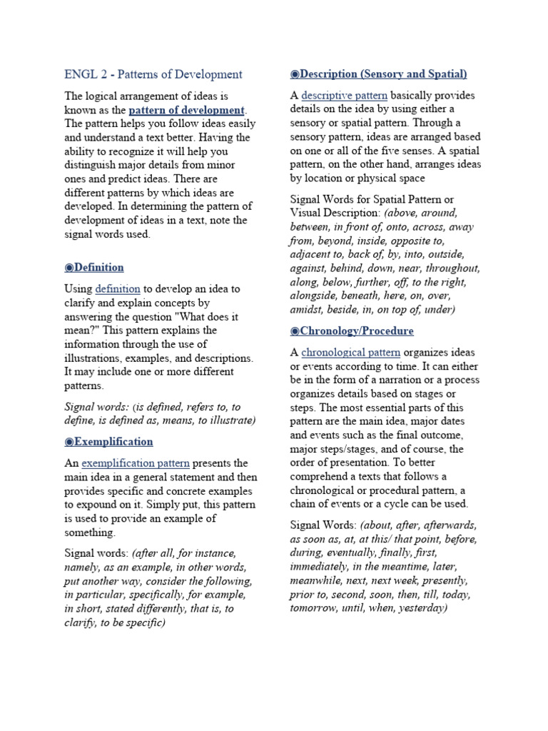 Patterns of Developmental | PDF