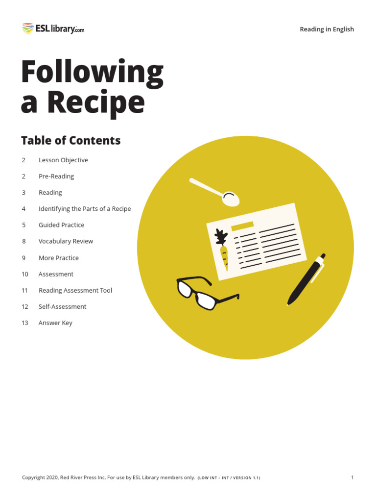 127 Following-a-Recipe US | PDF | Teaspoon | Tomato Sauce