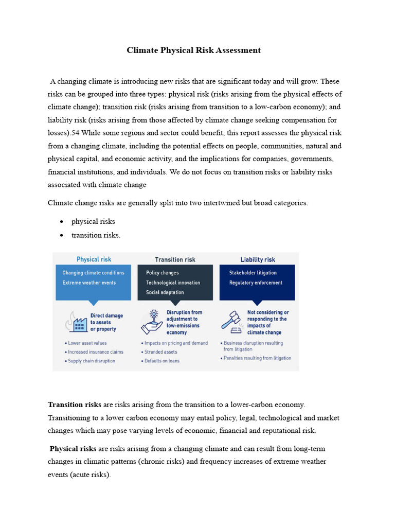 Climate Physical Risk Assessment | PDF