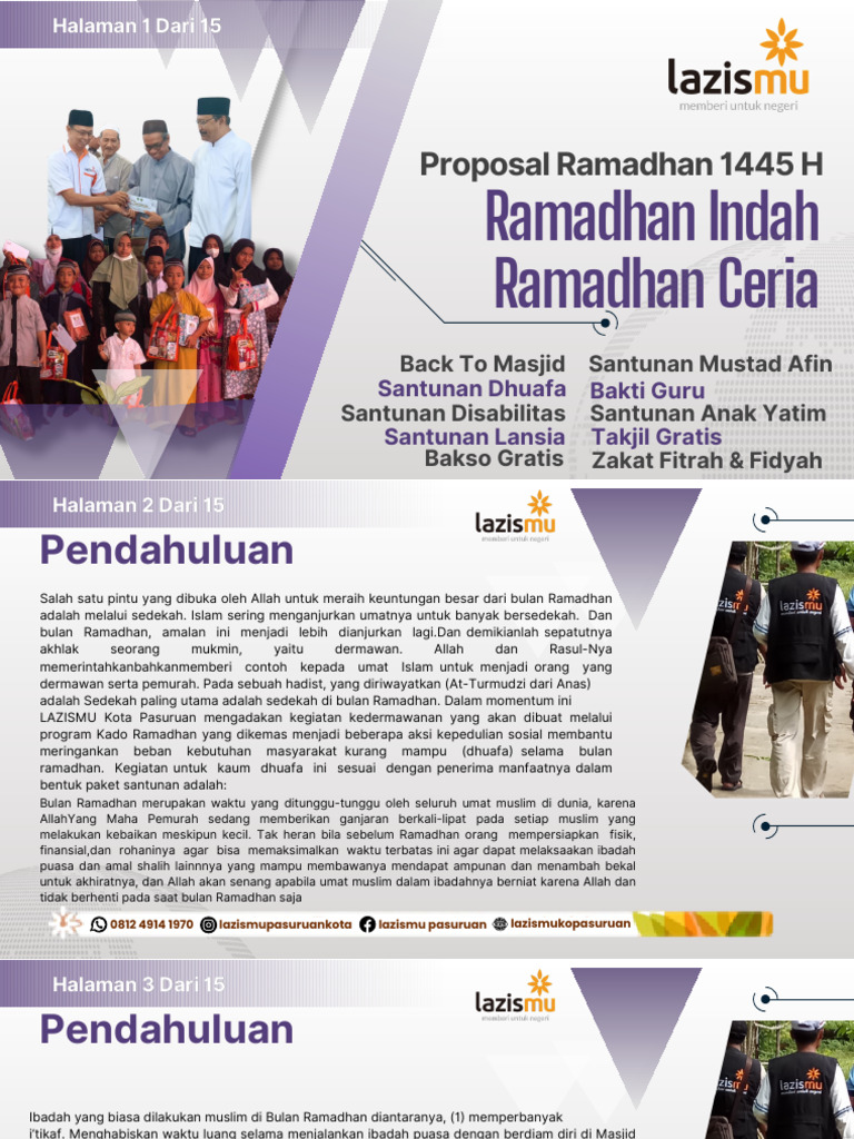 Proposal Ramadhan | PDF