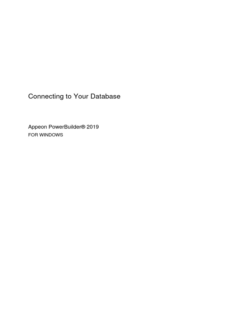 connecting_to_your_database_2019 | PDF