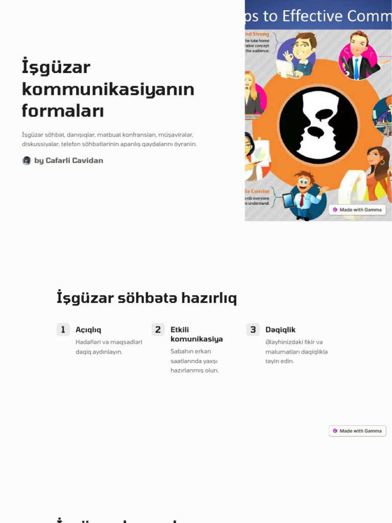 Isguzar Kommunikasiyanin Formalari | PDF