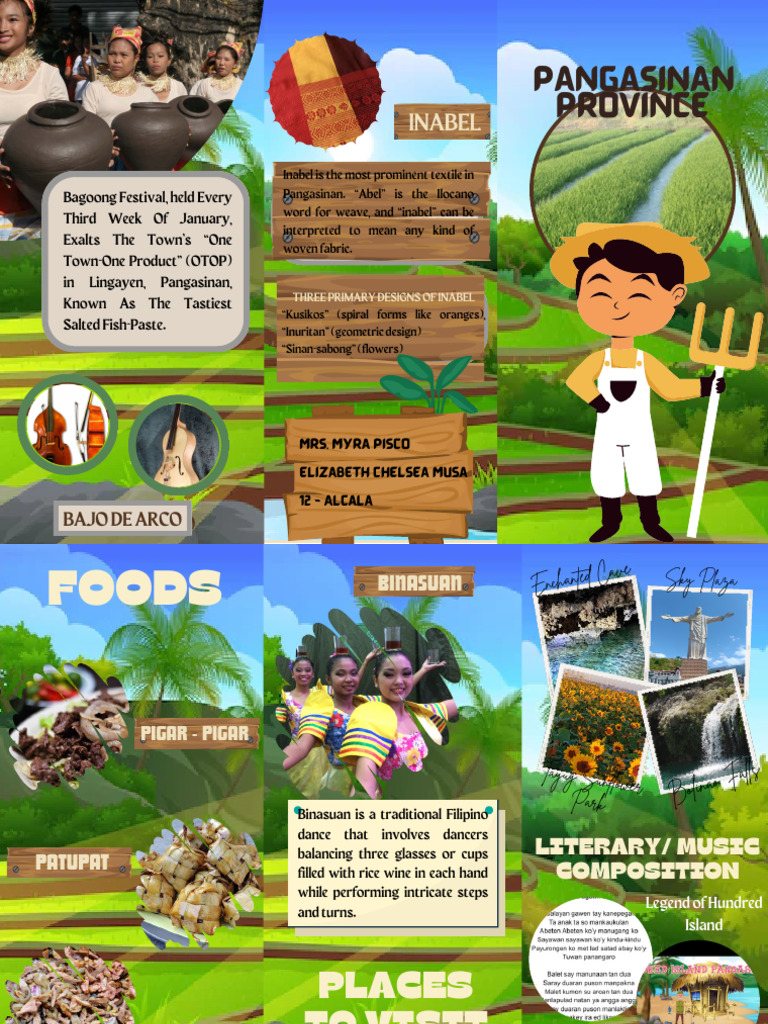 Green Orange and Yellow Decorative Colorful Vintage Traditional ...