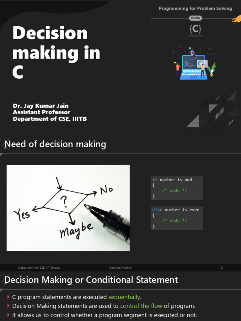 FCP L7 Decision Making in C | PDF