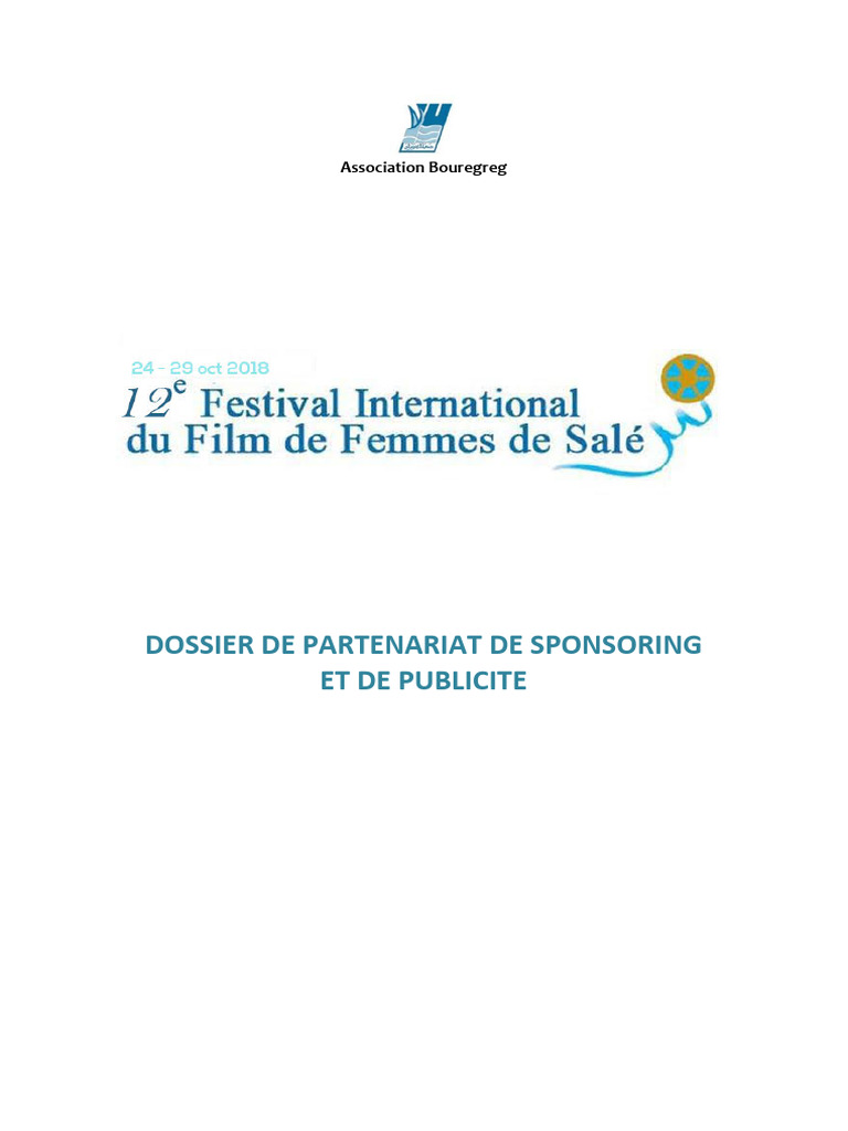Dossier Sponsoring FIFFS 2018 | PDF