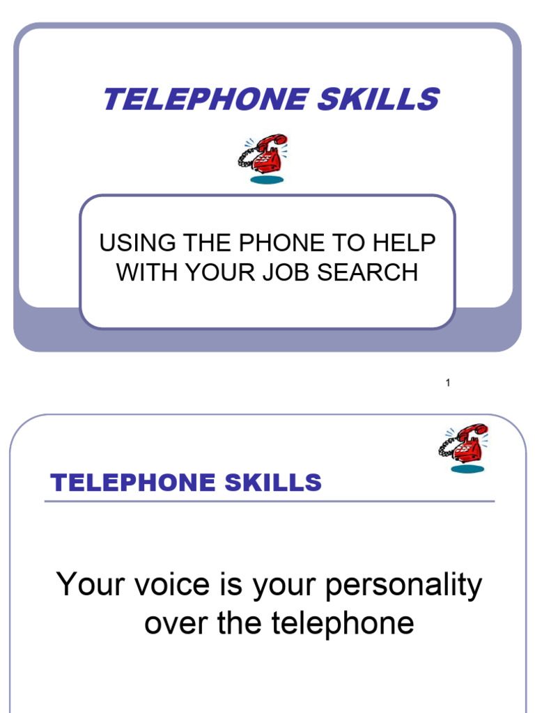 Telephone Skills | PDF | Job Interview | Cognitive Science