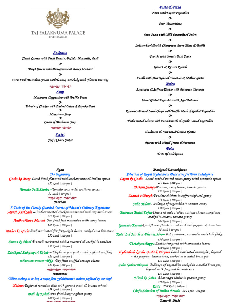 Gol Bungalow Italian and Indian Menu | PDF | Western Cuisine | Food And ...