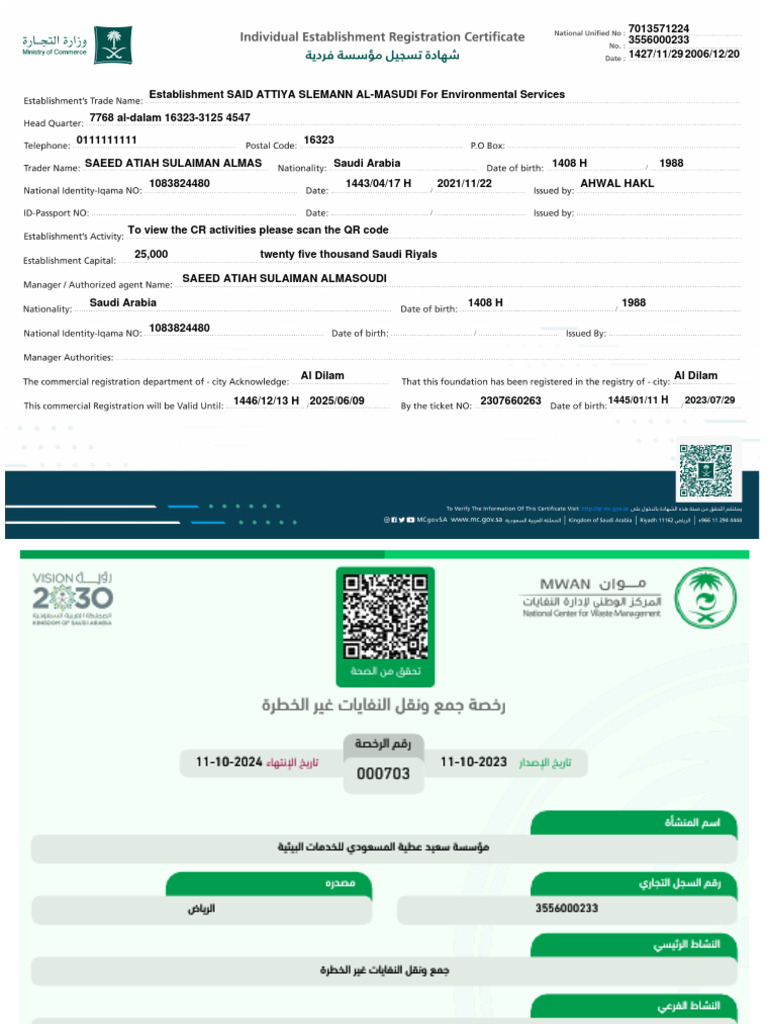 MWAN License for Waste Transport in NEOM | PDF | Landfill | Driver's ...
