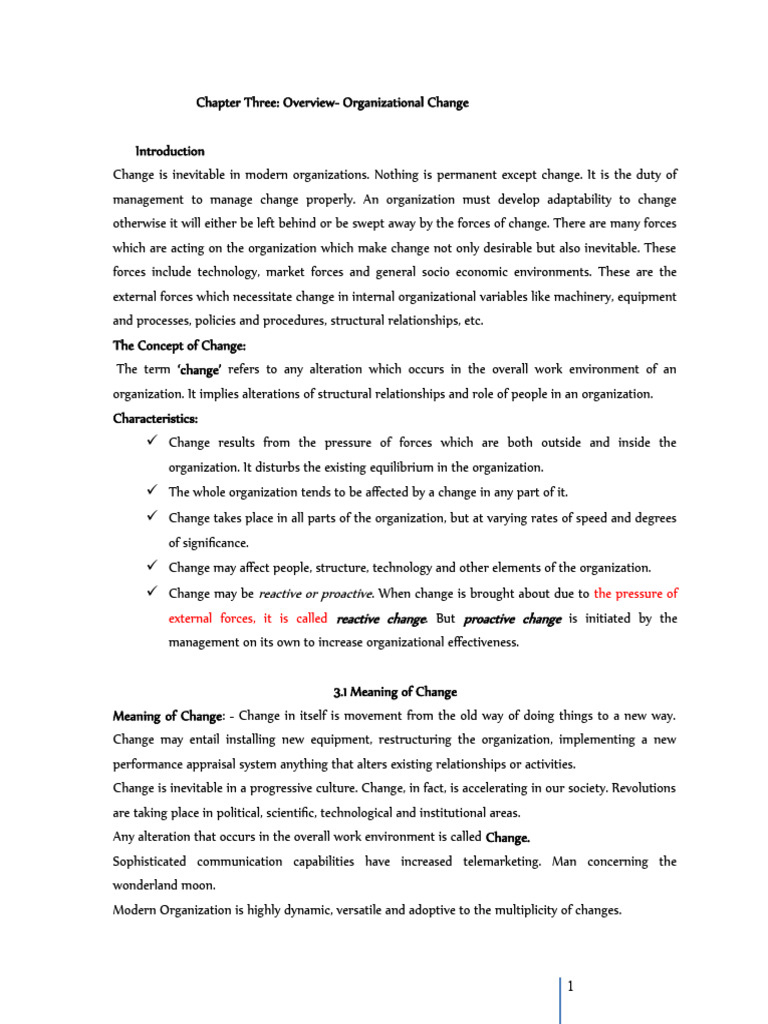 Leadership and Change Management-CH33 | PDF