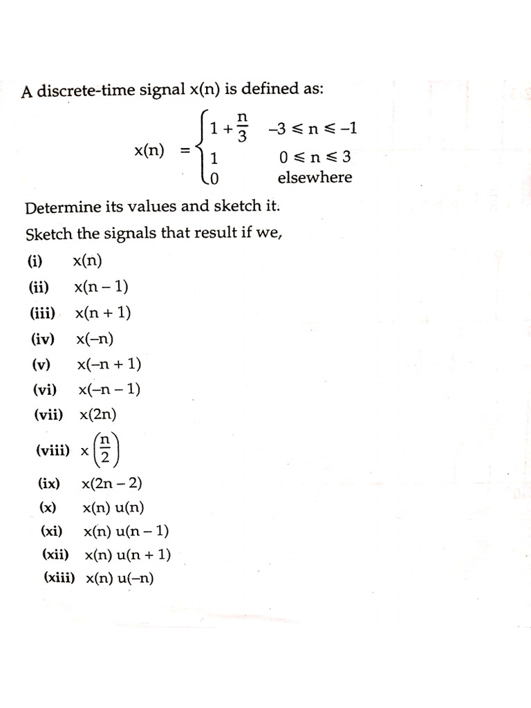 Numerical Example On Operation of DT | PDF