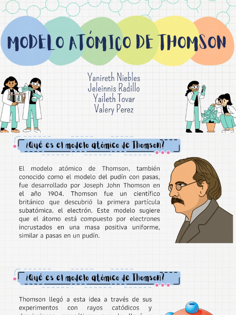 Modelo atomico de thomson | PDF