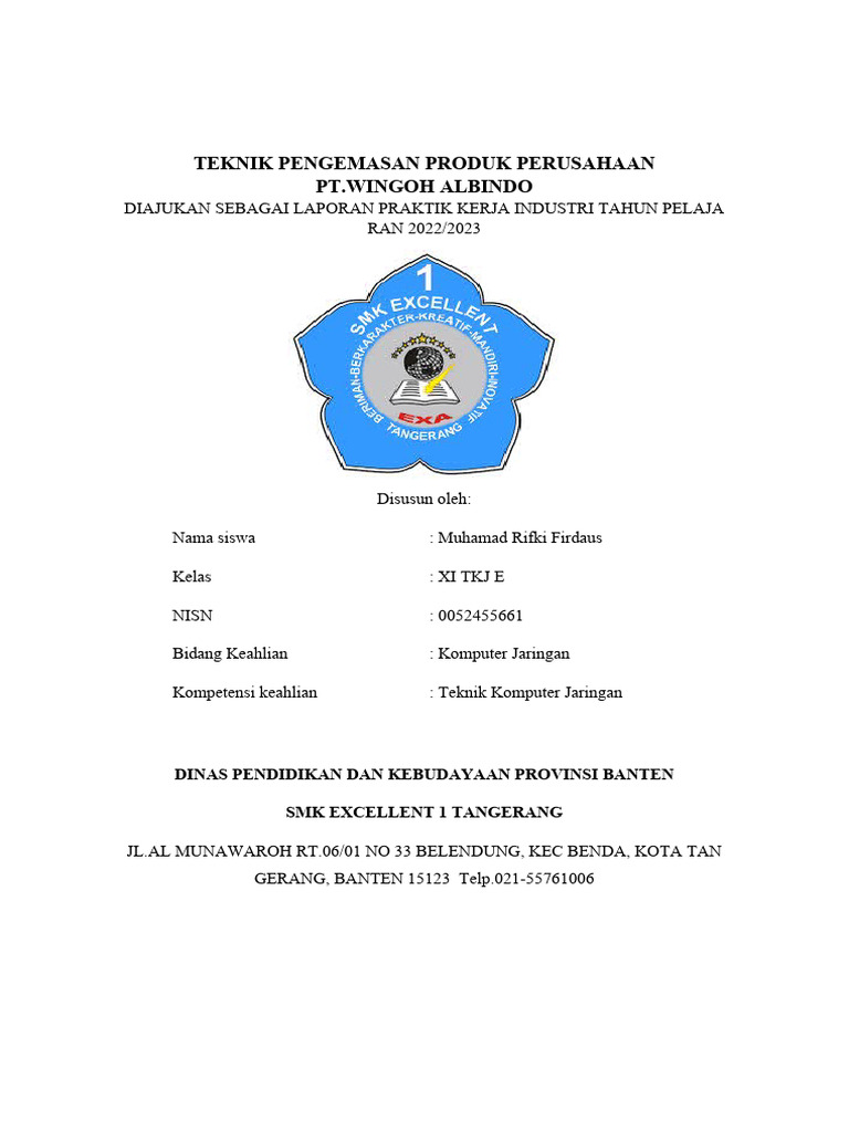 Laporan Prakerin di PT Wingoh Albindo | PDF