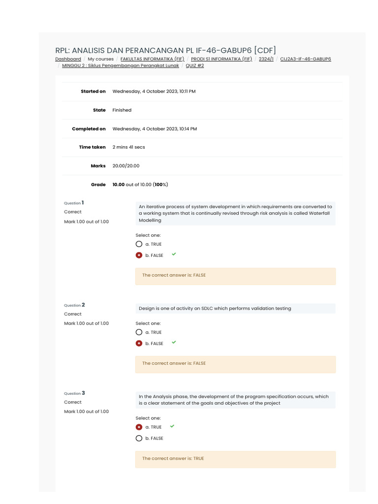 QUIZ #2 - Attempt Review | PDF