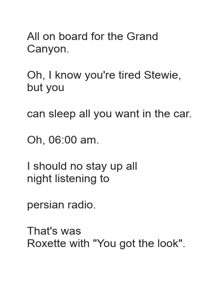 Family Guy Script 221214 083817 | PDF