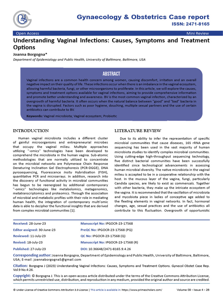 Understanding Vaginal Infections Causes Symptoms and Treatment Options ...