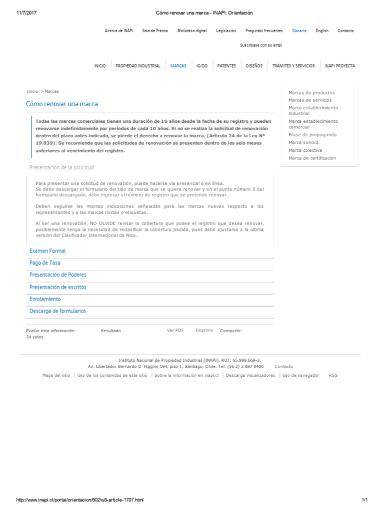 Cómo Renovar Una Marca - InAPI | PDF | Marca comercial