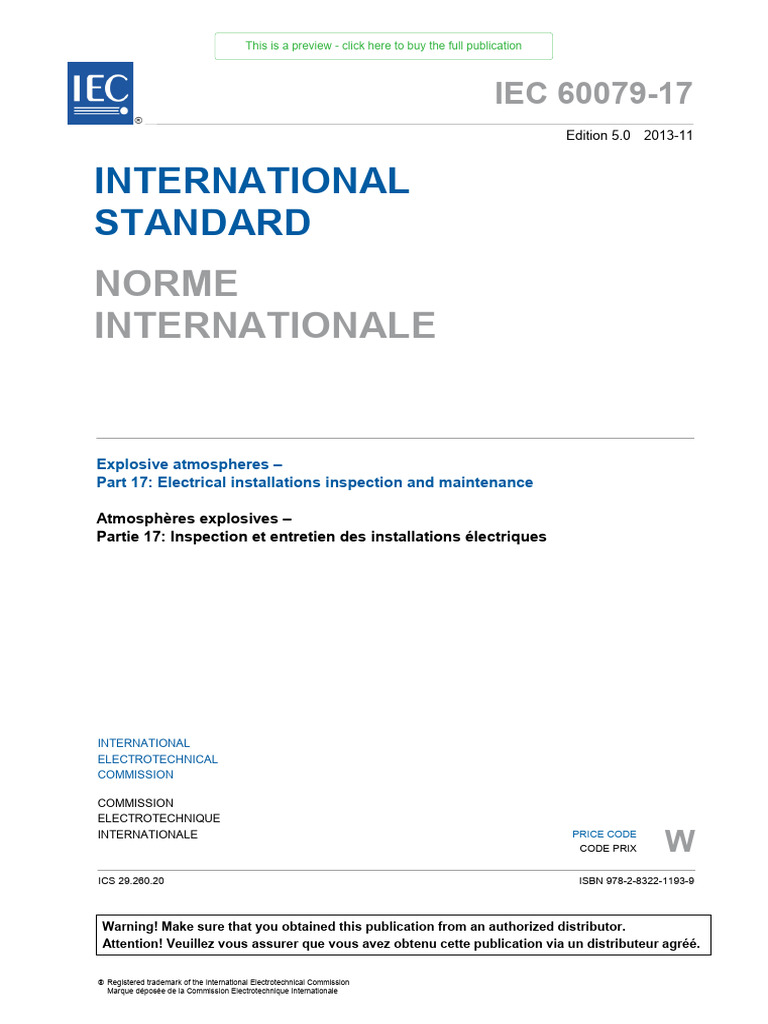 Iec 60079-17 | PDF