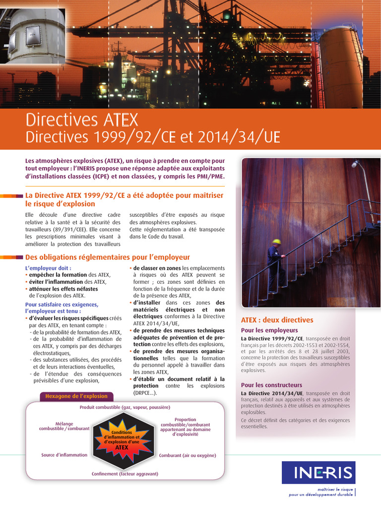 Fiche Directives Atex 1999 92 CE Français | PDF