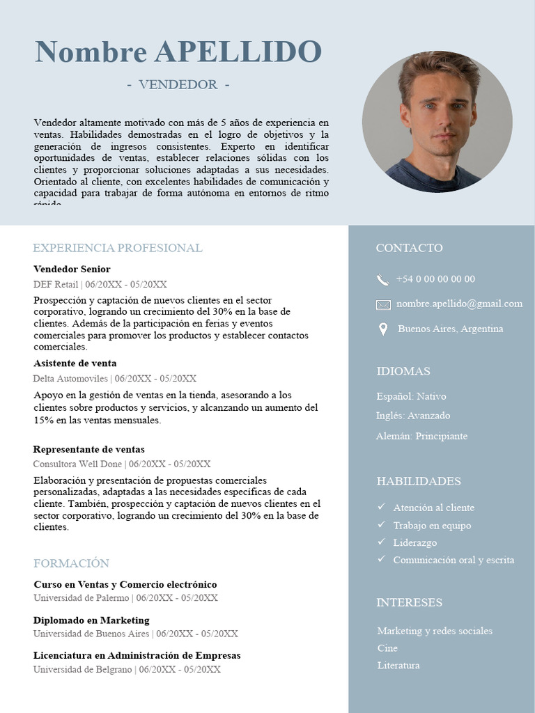 270 Curriculum Vitae Argentina | Descargar gratis PDF | Marketing ...