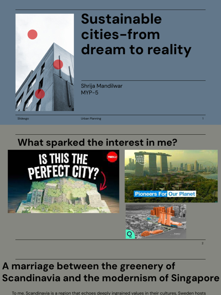 Ins Sustainable Cities Presentation Pdf Natural Environment