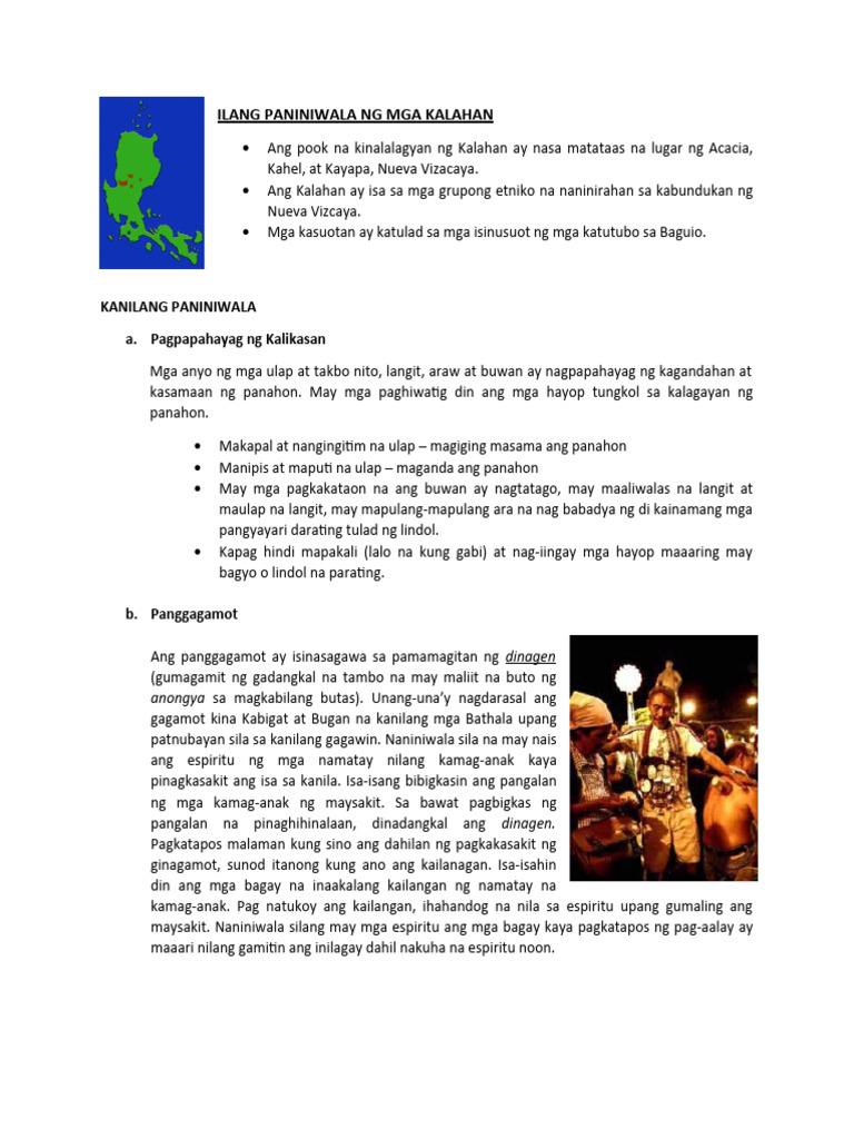 Ilang Paniniwala NG Mga Kalahan | PDF