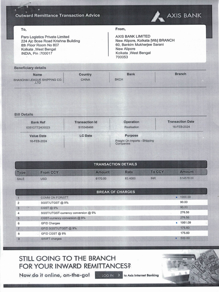 Bank Slip | PDF