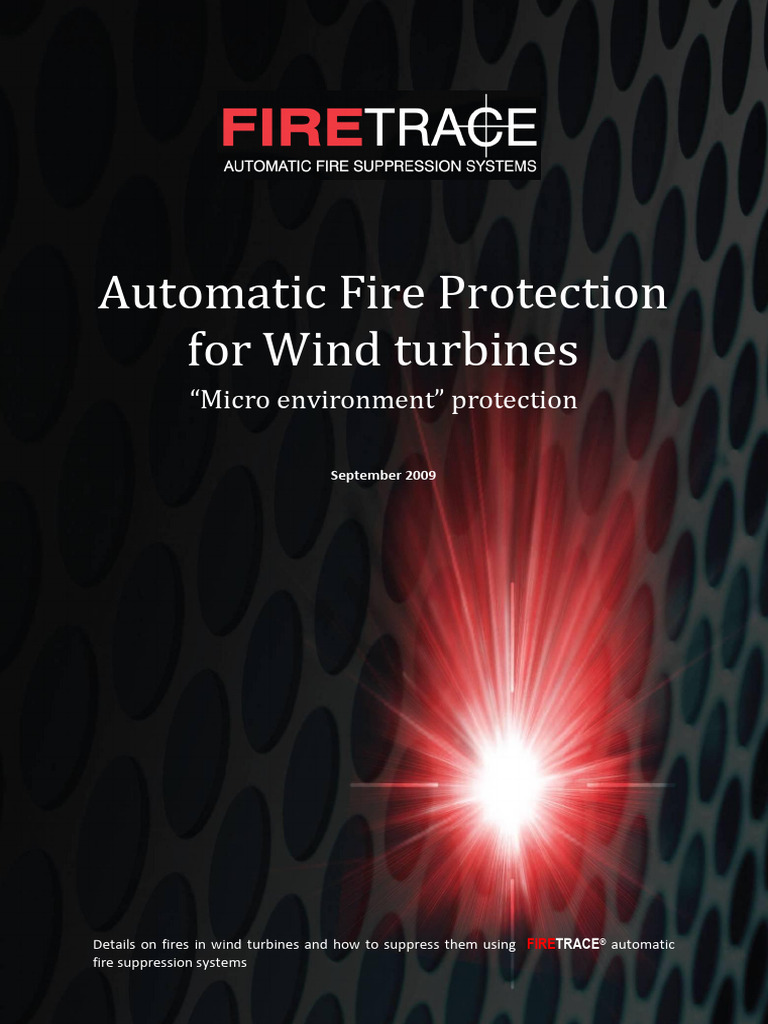 Automatic Fire Protection For Wind Turbines | PDF