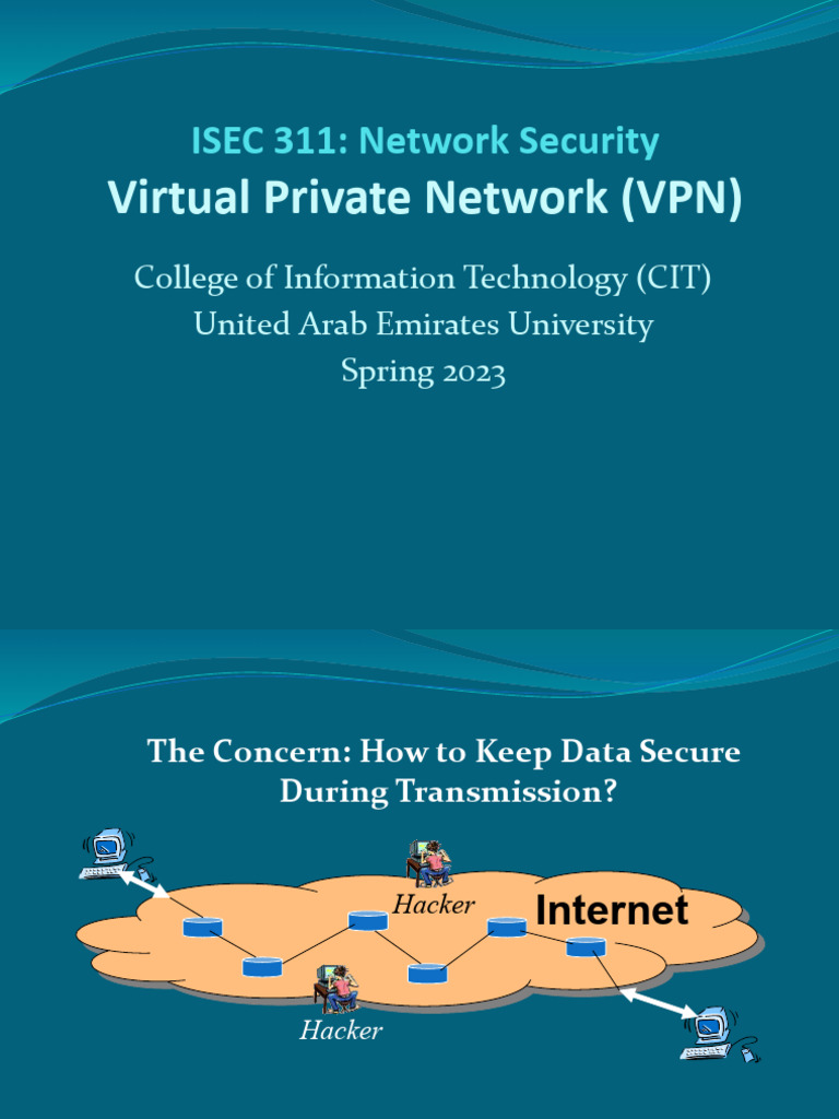 Isec311 LCN 07 | PDF | Virtual Private Network | Computer Network