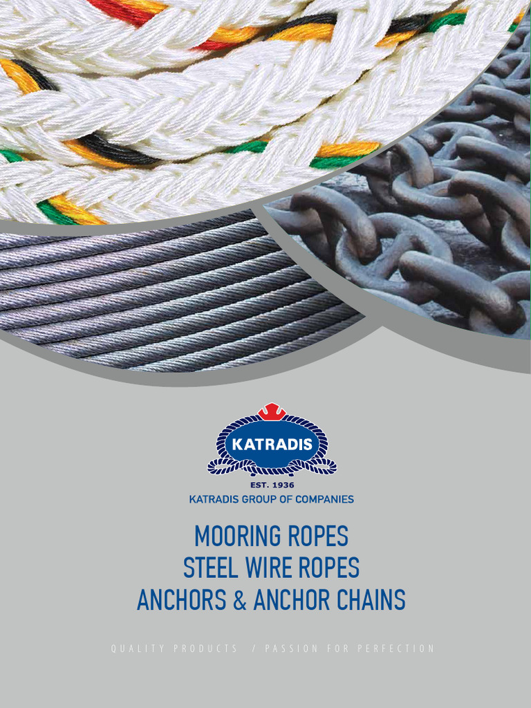 Katradis Mooring Ropes Steel Wire Ropes | PDF | Rope | Yarn