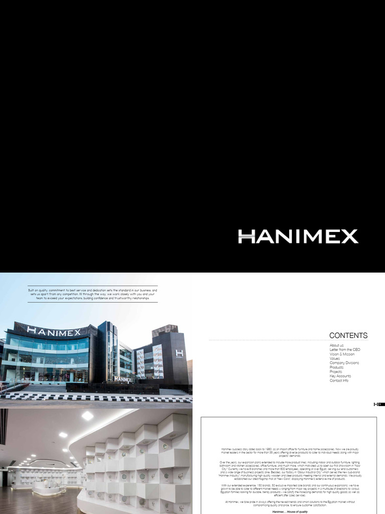 Hanimex: Leading Egyptian Furnishing Solutions | PDF | Business
