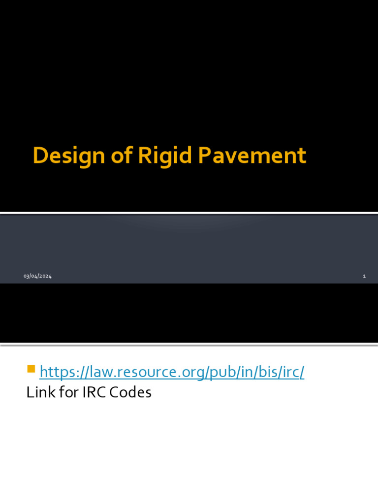 Rigid Pavement Design Guide | PDF | Elasticity (Physics) | Road Surface