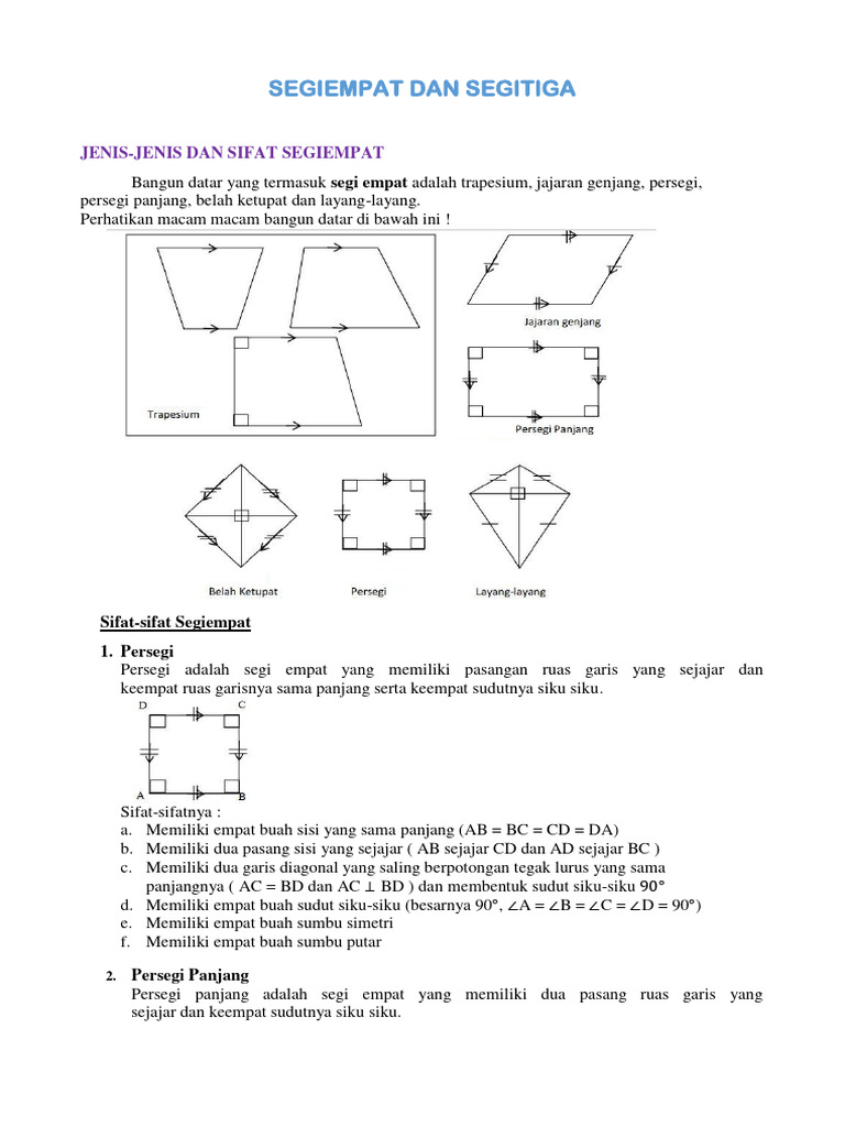 Segiempat Dan Segitiga | PDF