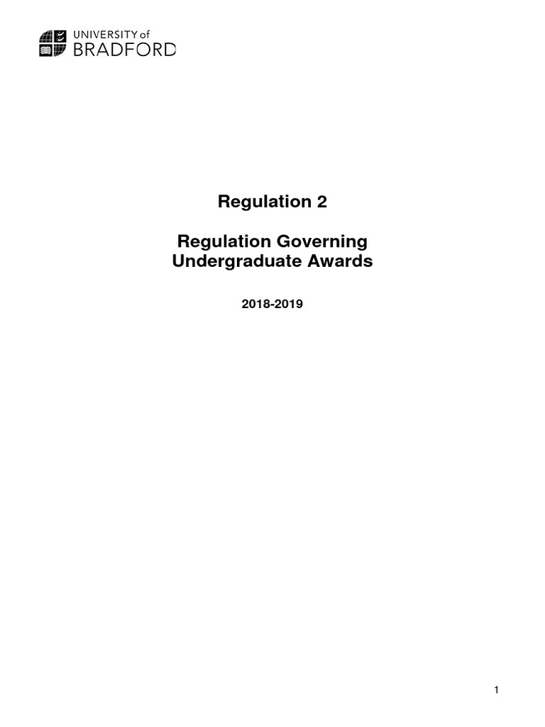 Regulation 2 Ug Awards 2018 19 | PDF