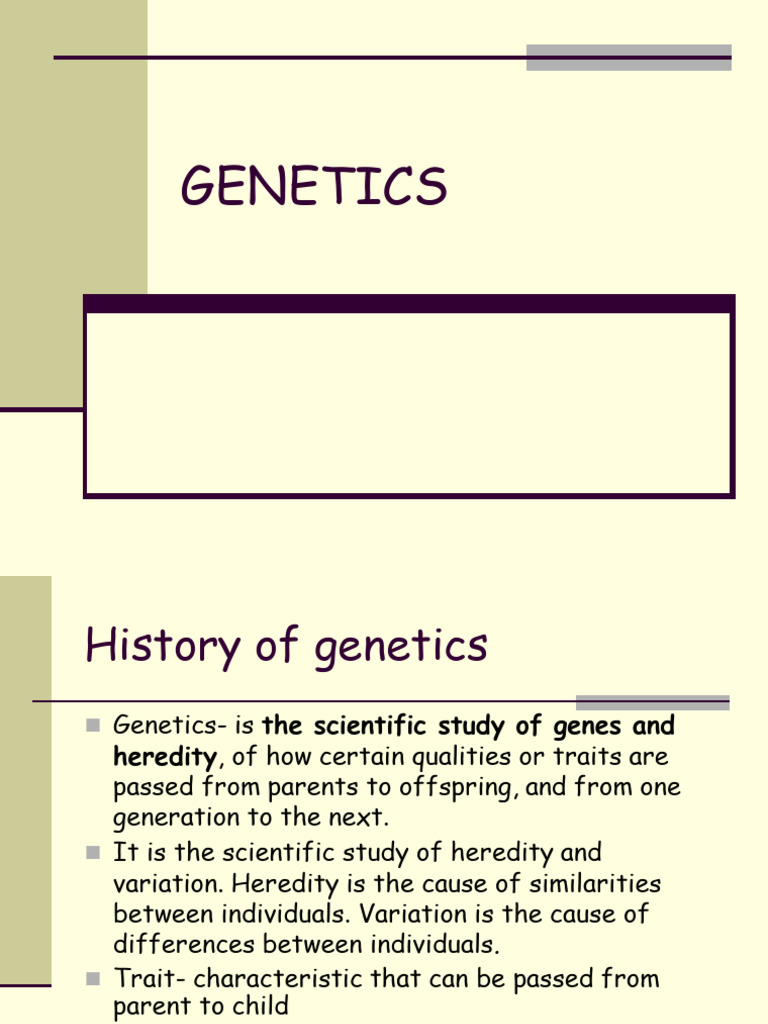 1 GENETICS NOTES 2023 | PDF | Dominance (Genetics) | Genotype