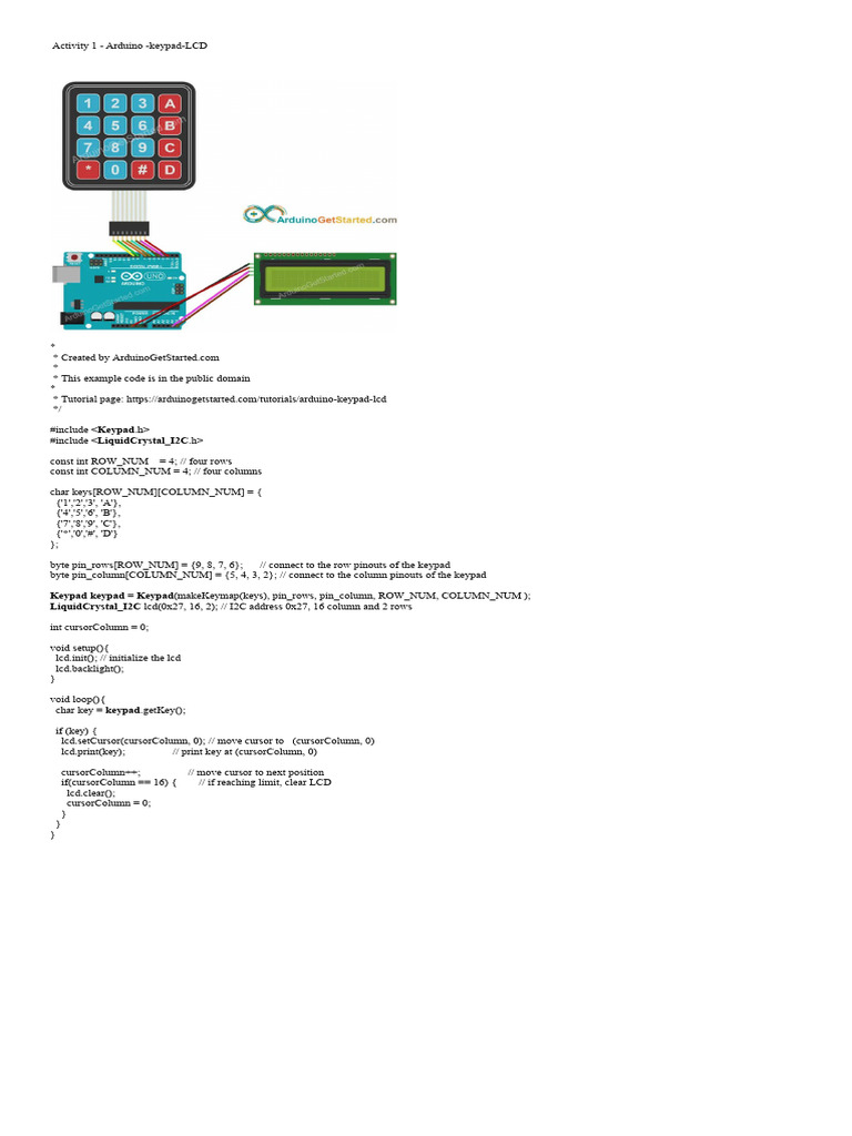 Activity 1 Micro | PDF | Arduino | Computer Engineering