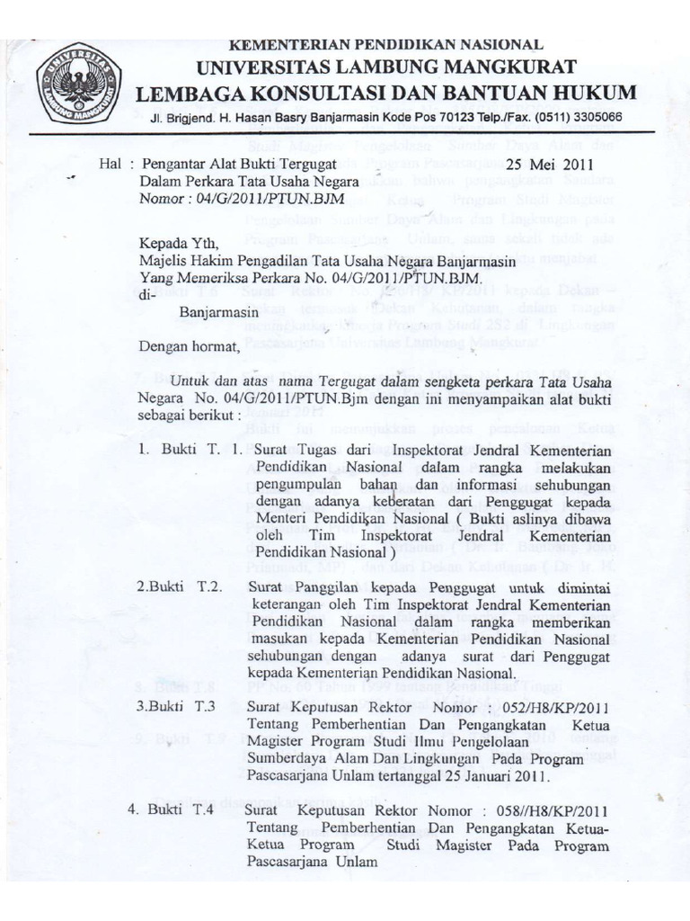 Alat Bukti PTUN | PDF