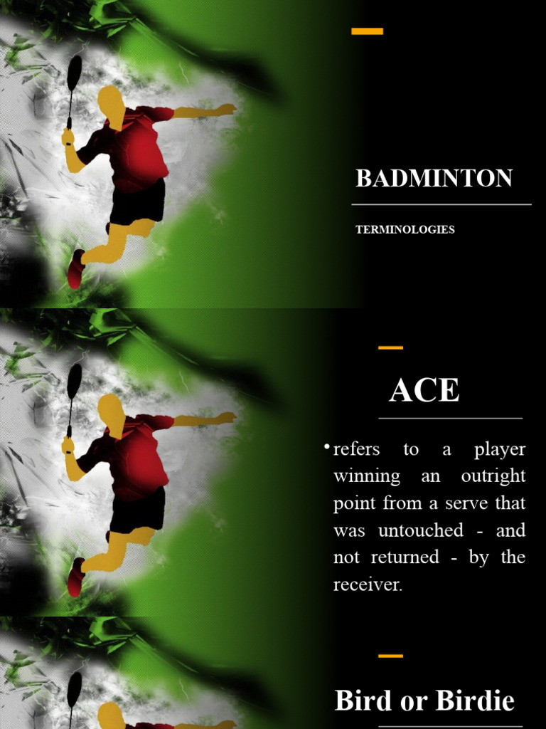 Badminton Terms Explained | PDF