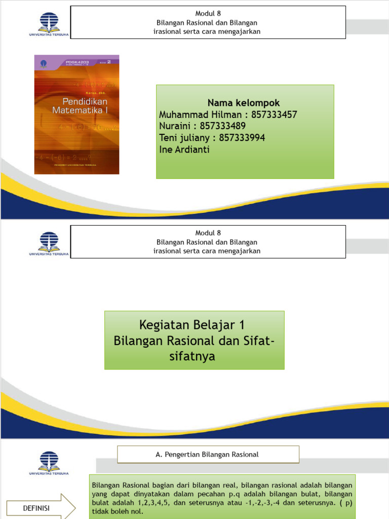 PPT MTK MODUL 8 | PDF