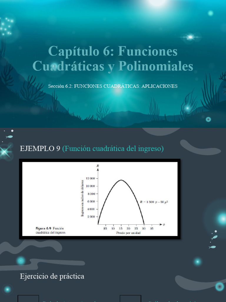 Capítulo 6 - Funciones Cuadráticas y Polinomiales - Sección 6.2 | Descargar gratis PDF | Oferta ...