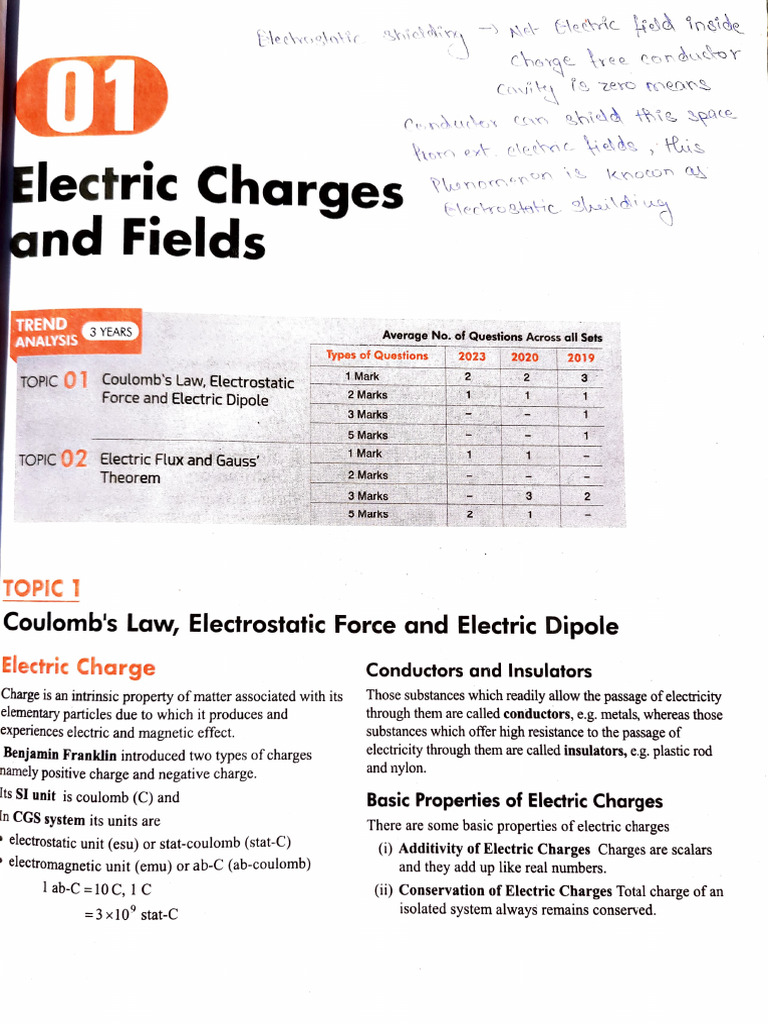 Electric Charges and Field | PDF